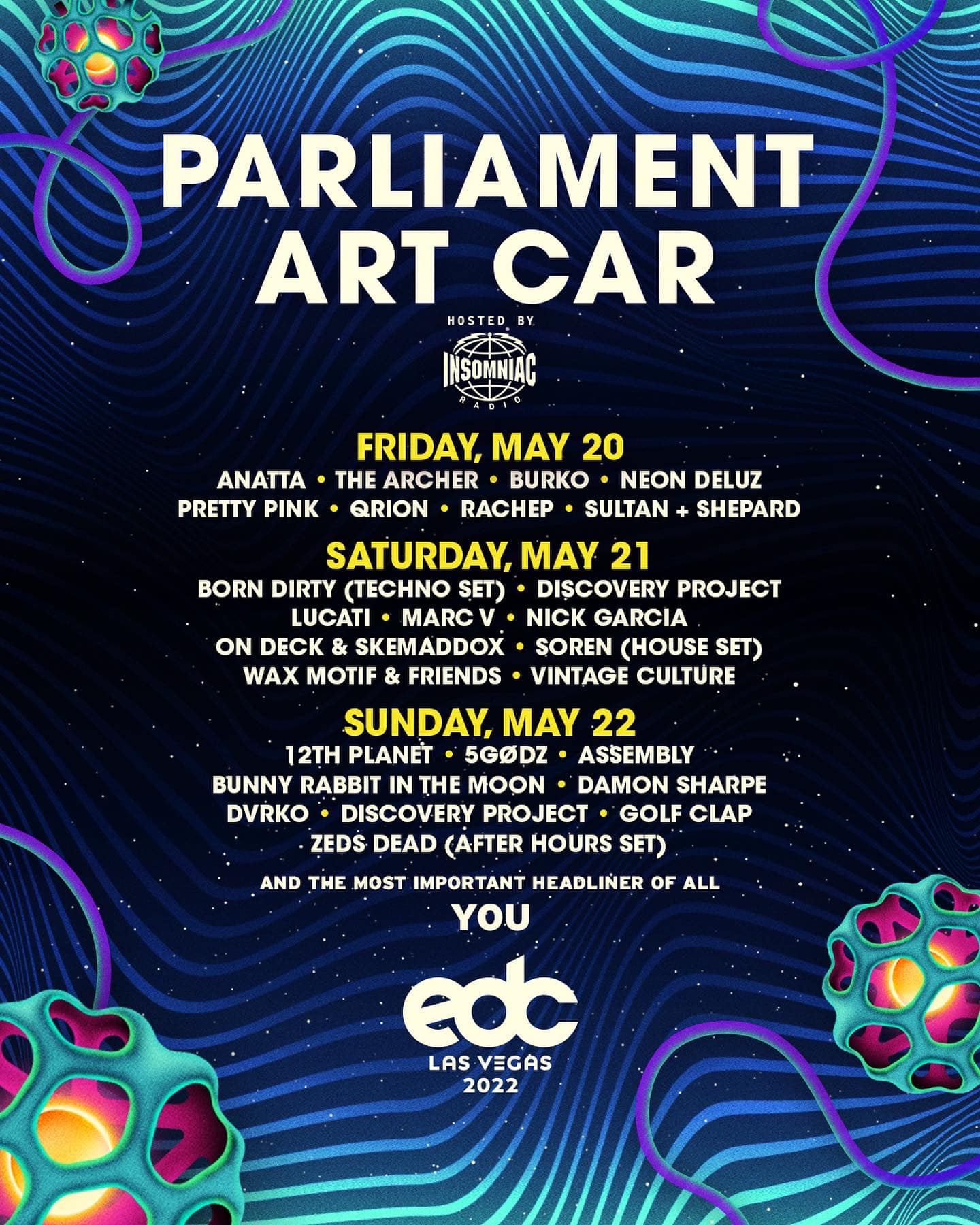 Lineups revealed for Art Cars at EDC Las Vegas 2022 – Electronic Vegas