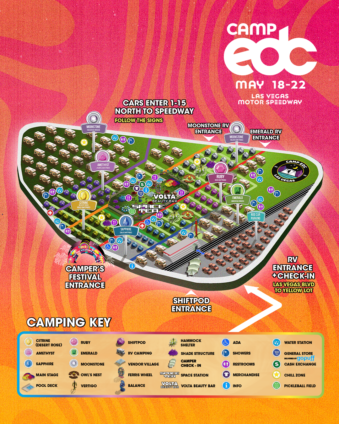 Lineups revealed for 2023 Camp EDC opening party, daily pool parties ...