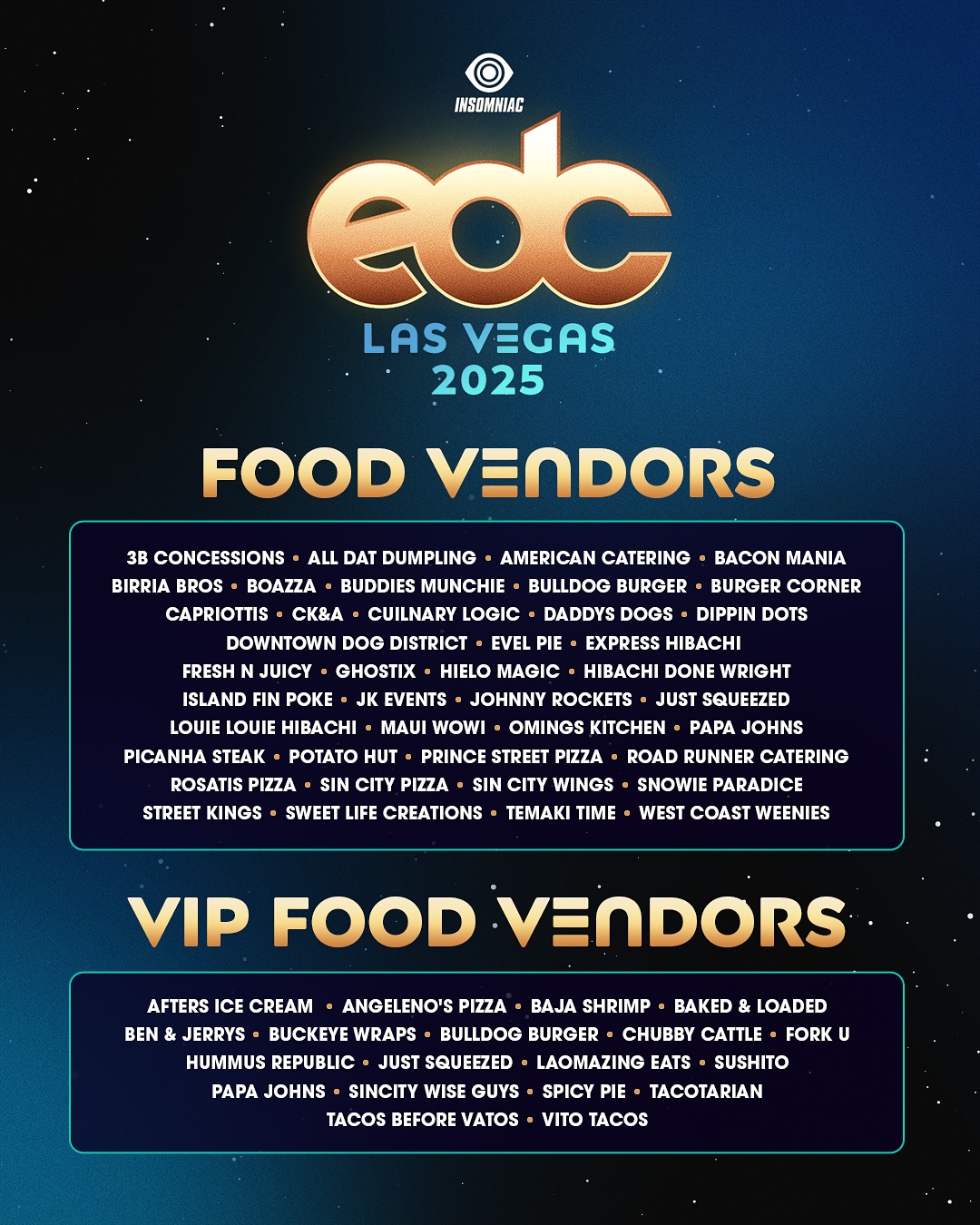 EDC 2025 Essential Info: Set times, maps, food vendors, more – Electronic Vegas