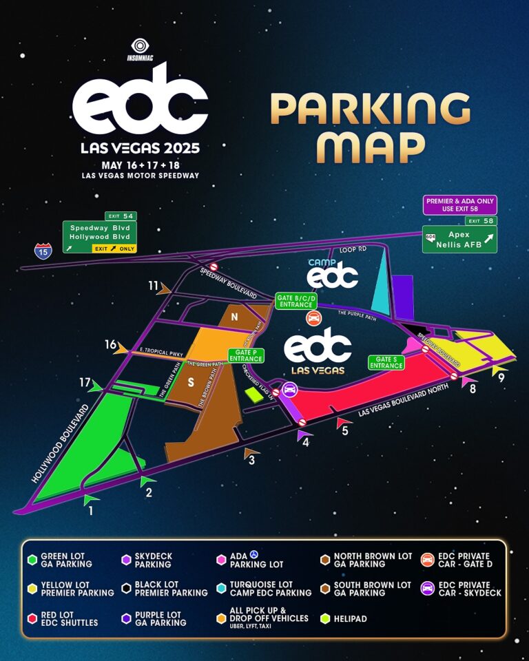 EDC 2025 Essential Info: Set times, maps, food vendors, more ...