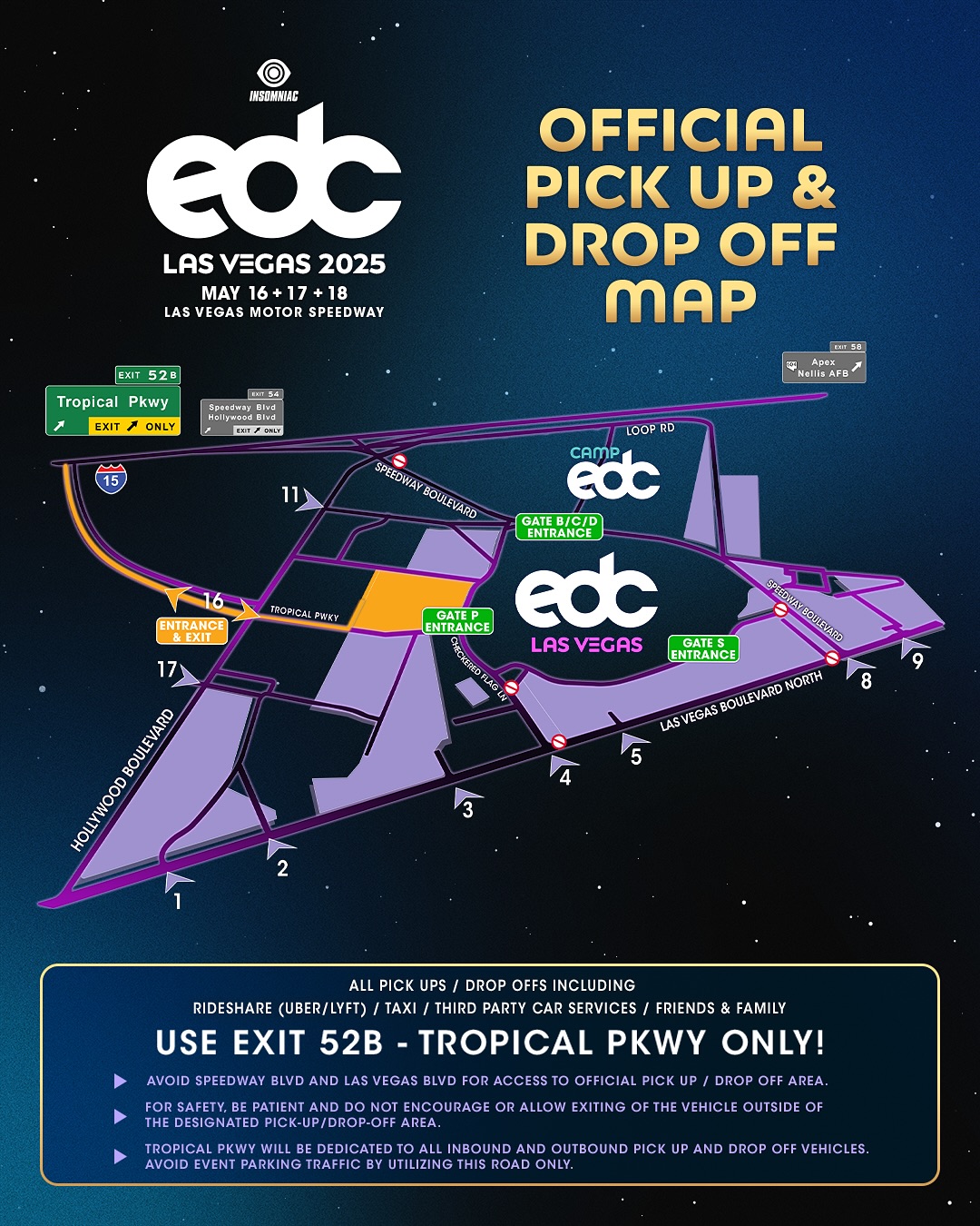 EDC 2025 Essential Info: Set times, maps, food vendors, more ...